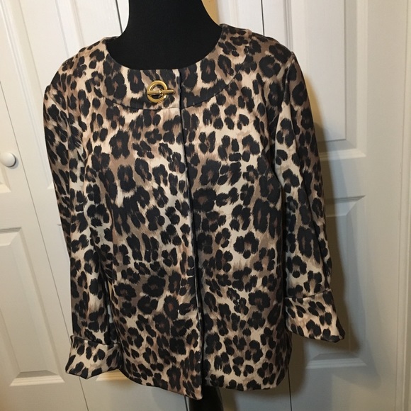 Charter Club | Jackets & Coats | Charter Club Cheetah Print Jacket ...